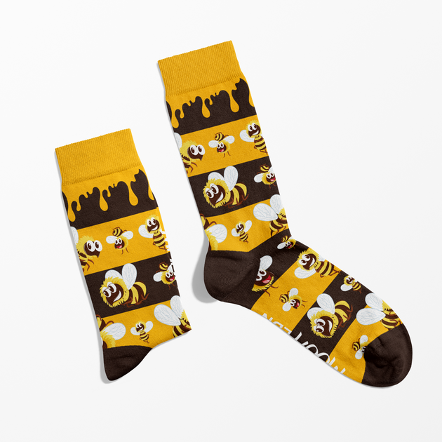 Bumblebee Socks | Fun Printed Unisex Socks – Moja LDN