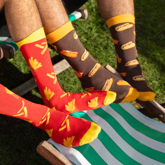 Hot Dog Socks | Fun Printed Socks – Moja LDN
