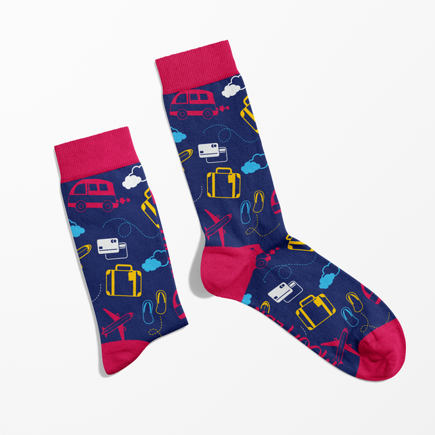 Travel Print Socks | Fun Printed Socks – Moja LDN